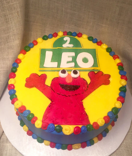 Round Elmo Cake – Riesterer's Bakery